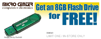 Get a FREE 8GB USB Flash Drive from Microcenter! • GamePhD
