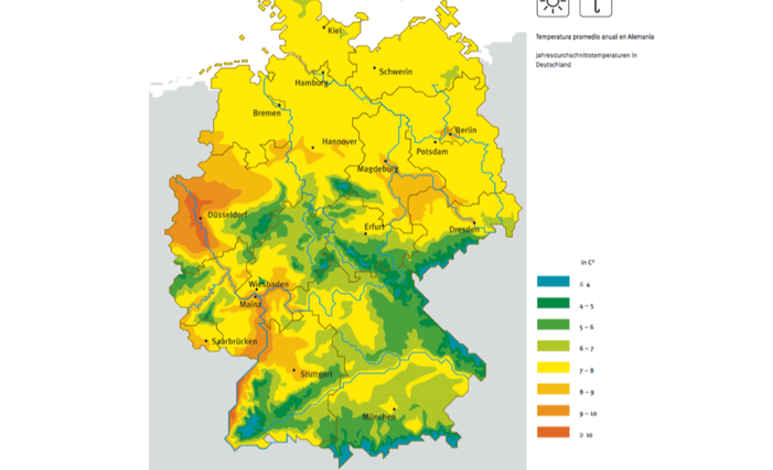 Alemania: Geografía y clima de Alemania