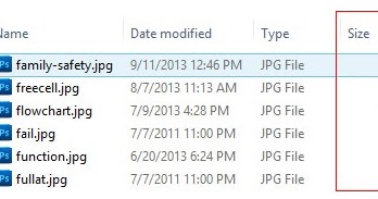 File sizes ~ Basic Knowledge of computer and its Application