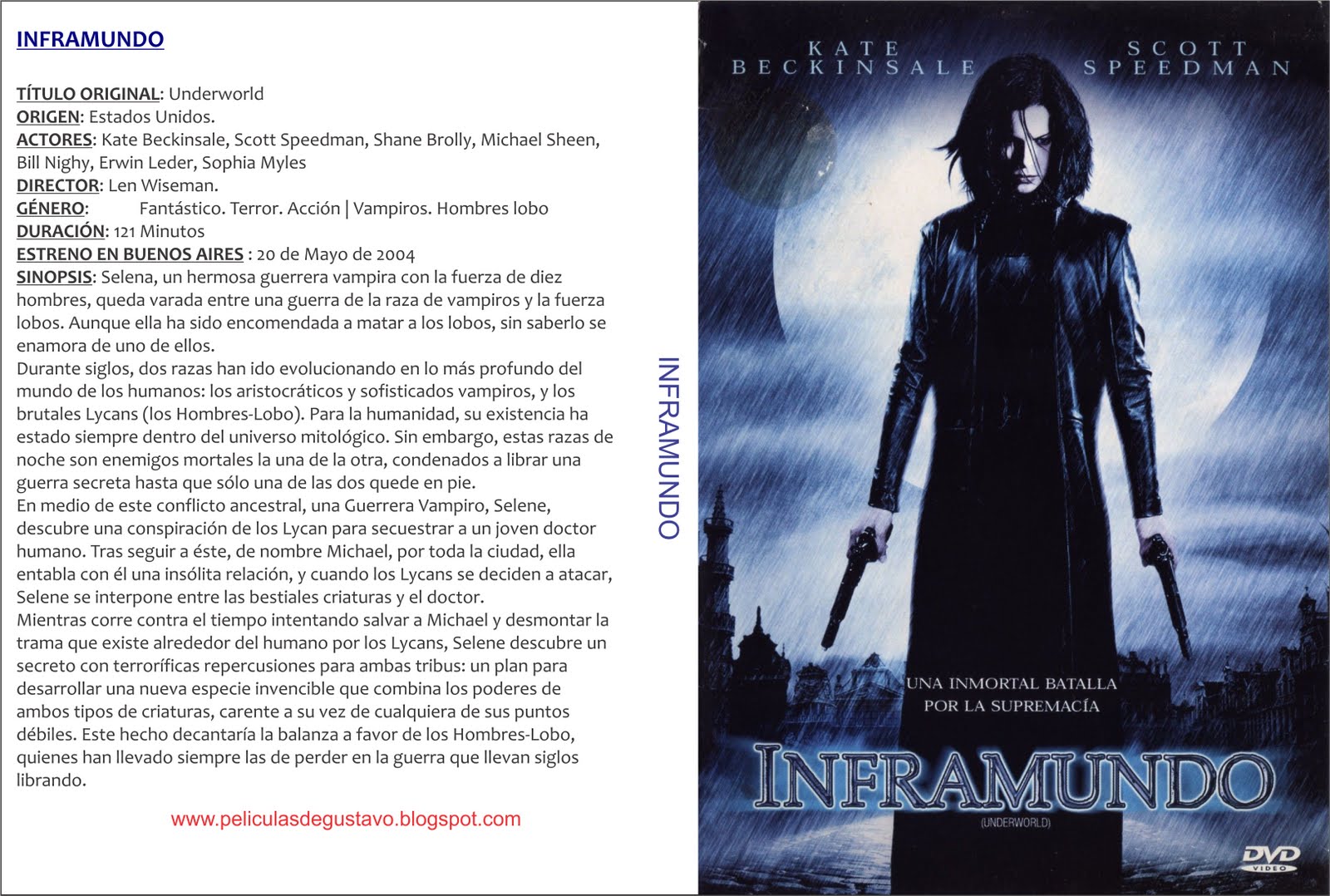 CARÁTULAS DE GUSTAVO: INFRAMUNDO