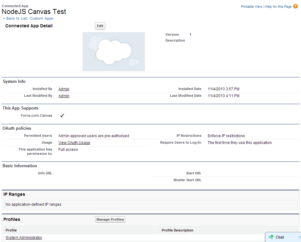 Nerd Work Salesforce Canvas Nodejs Set Up A Minimum Canvas App Nodejs Style