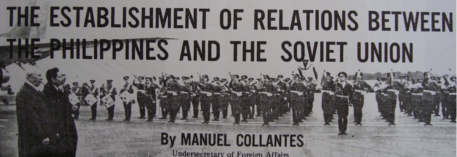 Philippine Diplomatic Visits: Soviet Union ~ Philippines 1976