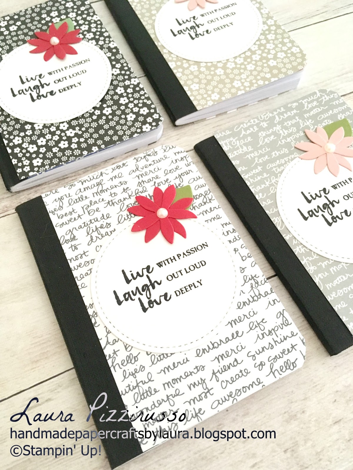 Handmade Papercrafts by Laura : Altered Mini Composition Books