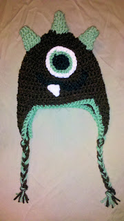 Random Bits Of Goodness: Craft A Week #25 Crocheted Monster Hats