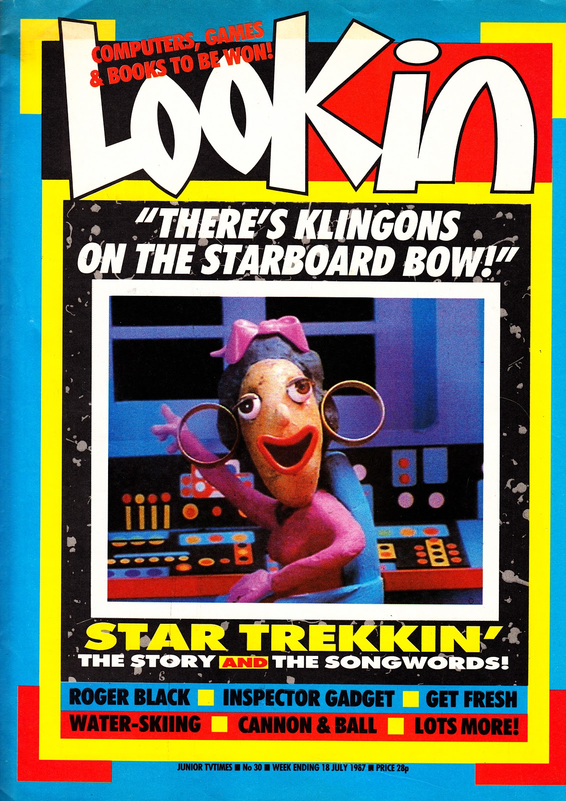 STARLOGGED - GEEK MEDIA AGAIN: 1987: STAR TREKKIN' in LOOK-IN