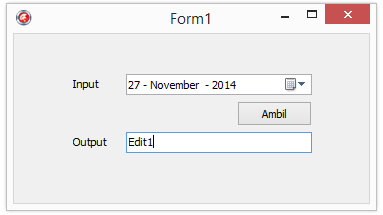 Mengambil Inputan dari DateTimePicker Delphi - JL | Delphi