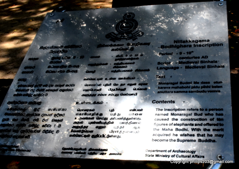 Images of Sri Lanka on blogspot.com: 'Nillakkagama" Bodhigara ...