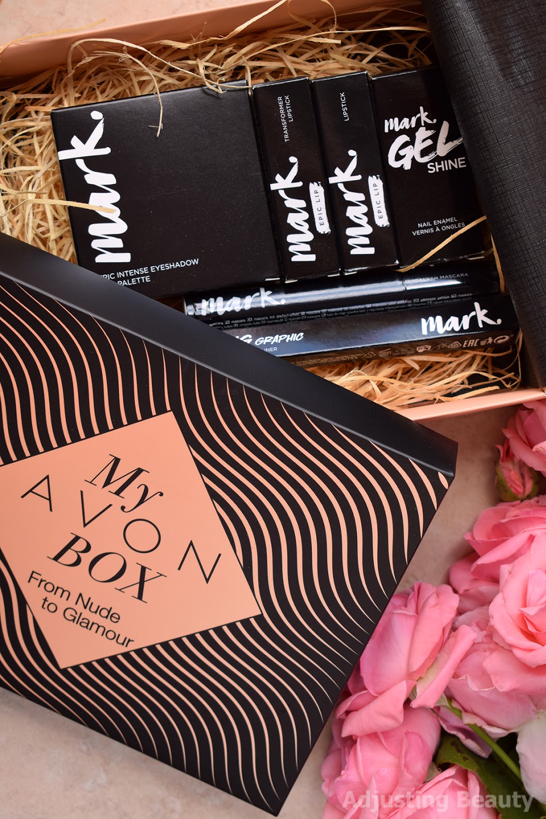 My Avon Box From Nude to Glamour - Adjusting Beauty