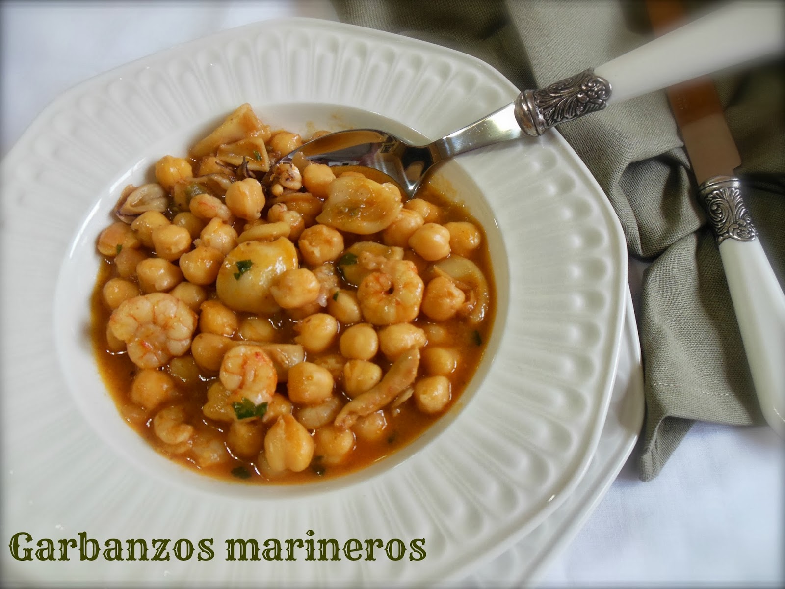 GARBANZOS MARINEROS - Cocinando en Mislares