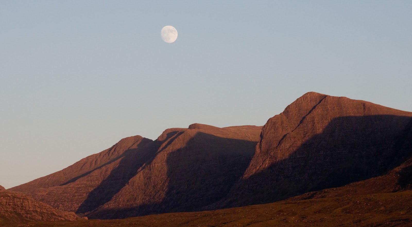 Photography by MickB: Scotland - Moon and Sunset in Highlands