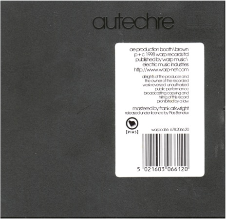 Jessica White: Final Writing Assignment: Autechre and Alex Rutterford