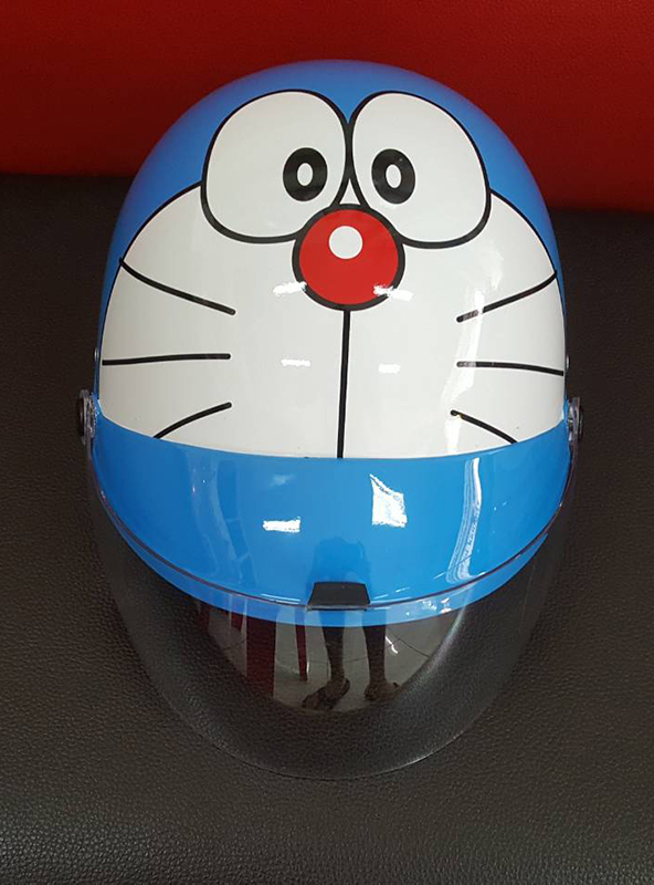 ราชายนต์ เอซี นครสวรรค์: หมวกกันน็อค ลายโดเรม่อน เต็มใบ-ครึ่งใบ ไซส์ ...