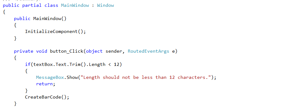 Wpf Code Samples Create Bar Code And Display It In Wpf