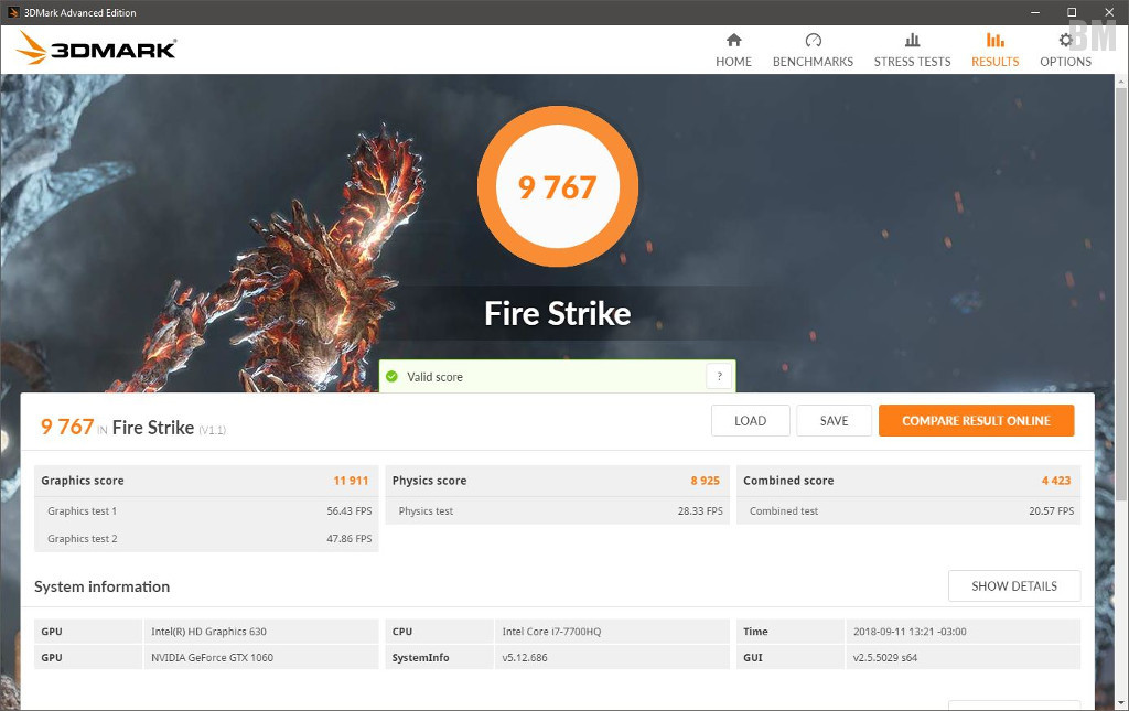 Benchmarks do Samsung Odyssey