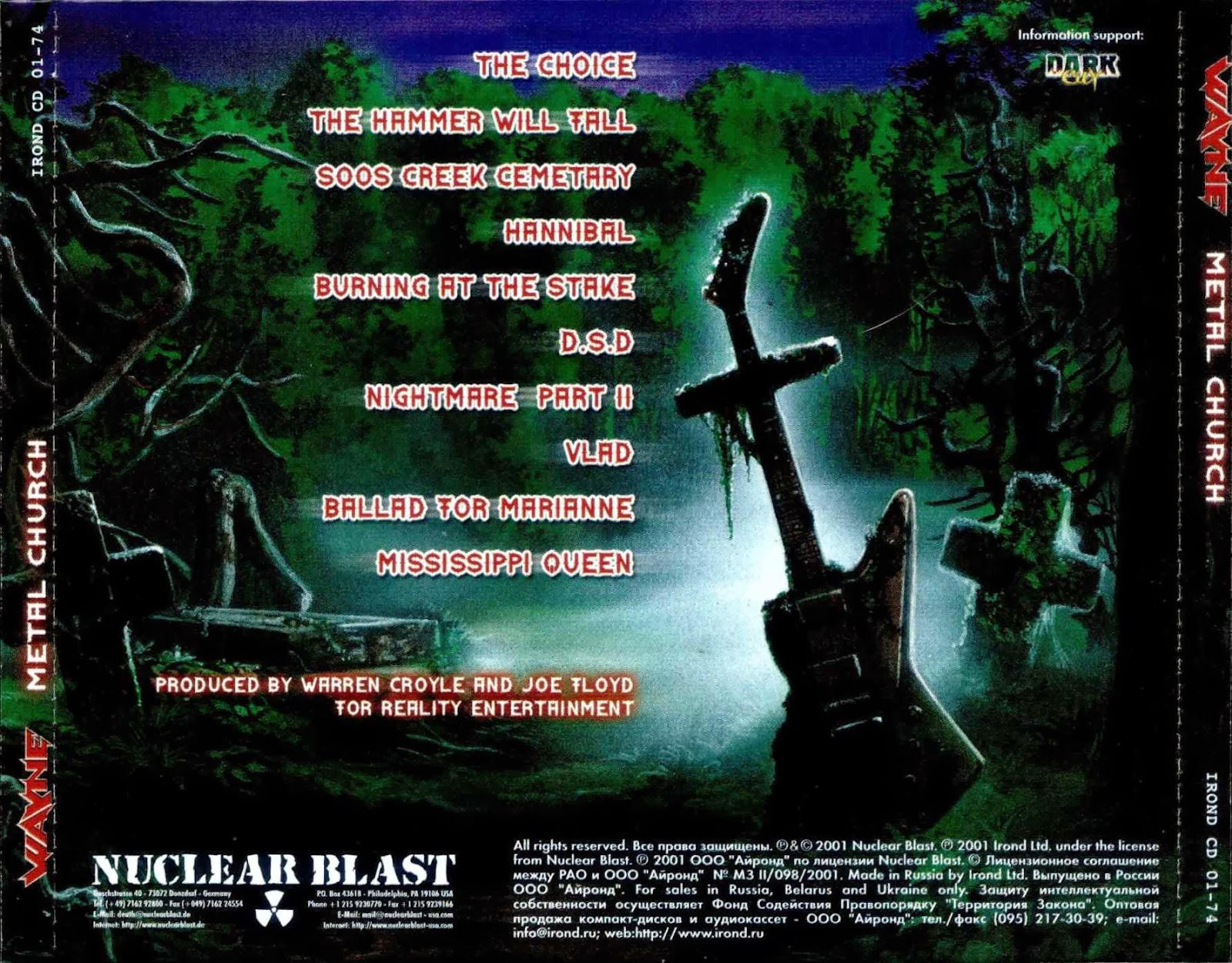 SkullBlack-Metal: DAVID WAYNE: (METAL CHURCH - 2001).