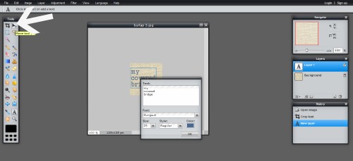My Covered Bridge: How I Made My Blog Button