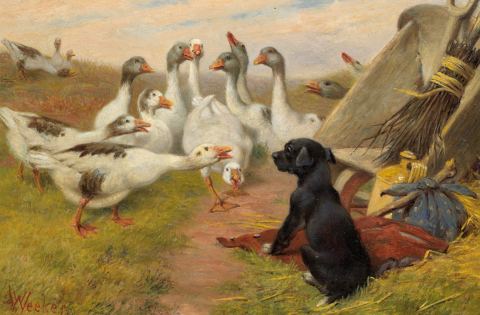 Victorian British Painting: Dog paintings