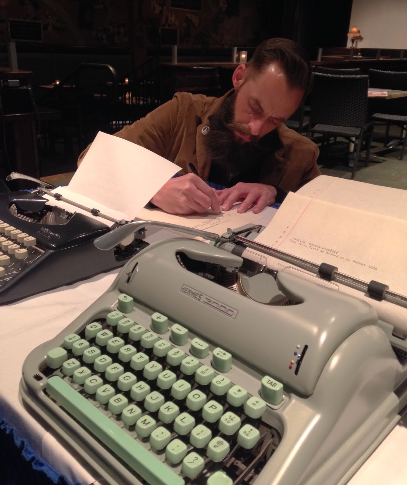 Happenings in DC and Michigan/ /THE TYPEWRITER REVOLUTION