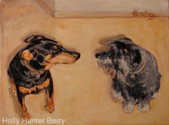 Pet Portraits International: Dog Painting,Pet Portrait "What?" by Texas ...