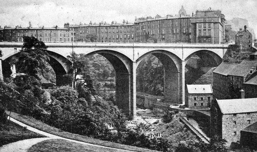 Tour Scotland: Old Photographs Dean Village Edinburgh Scotland