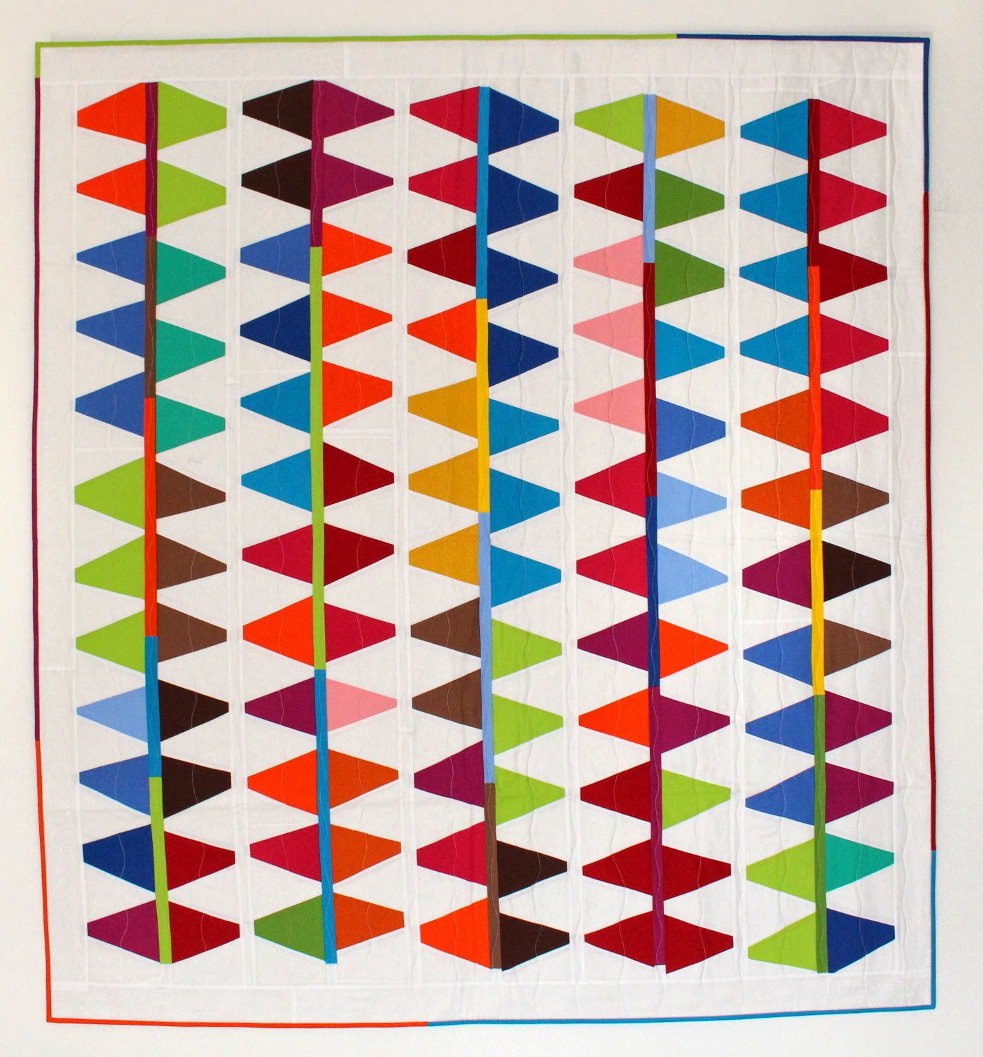 Selvage Blog: Improv Wedge Quilt