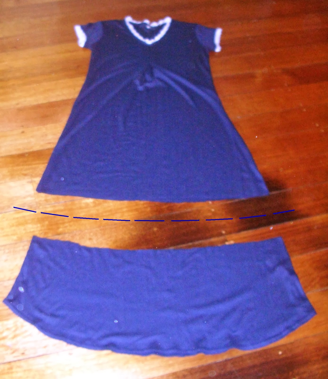 Refashion Co-op: $5 Thrifted Jersey Dress Restyle