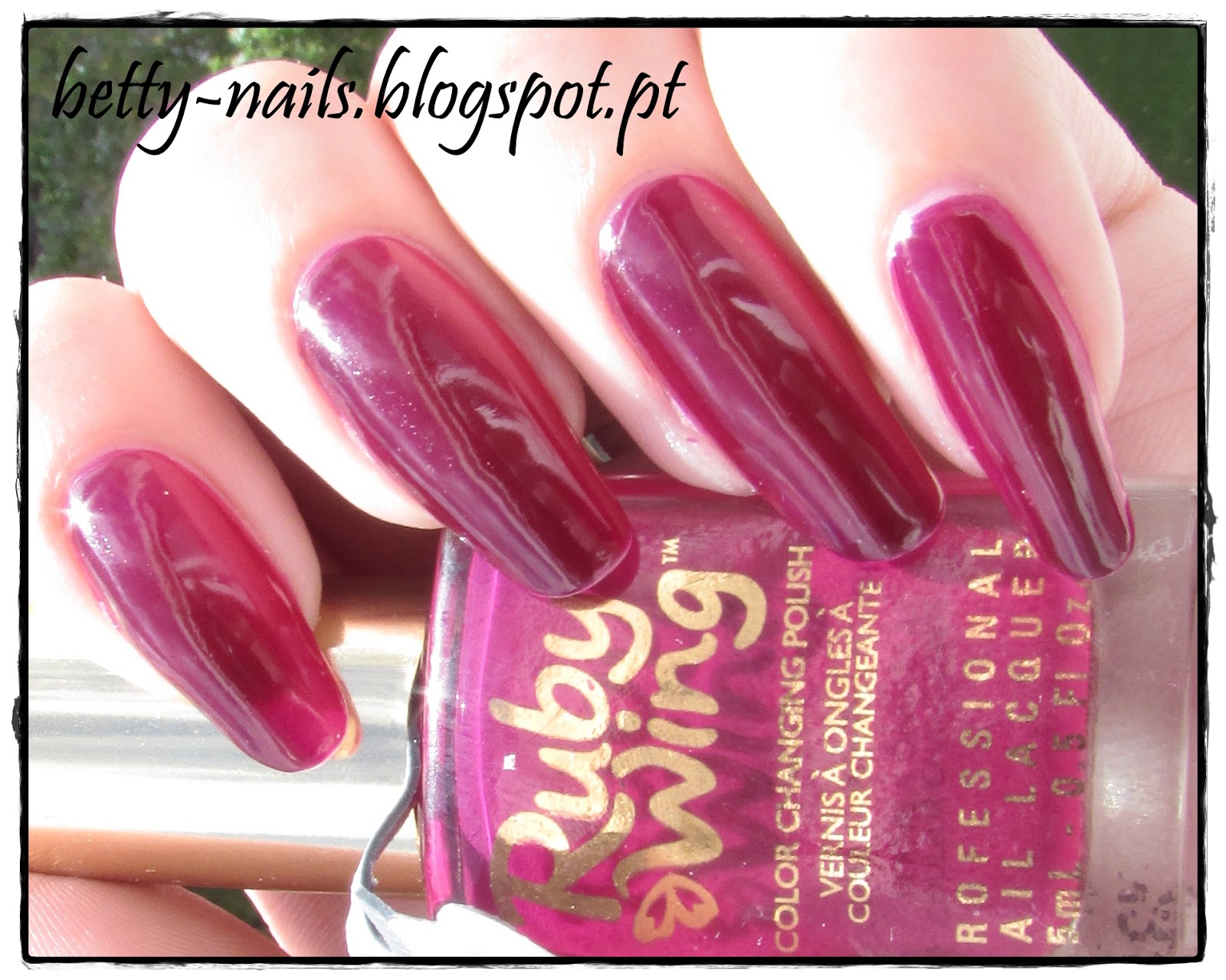 Betty Nails: Ruby Wings - POPPY - Photochromatic Color Changing Polish