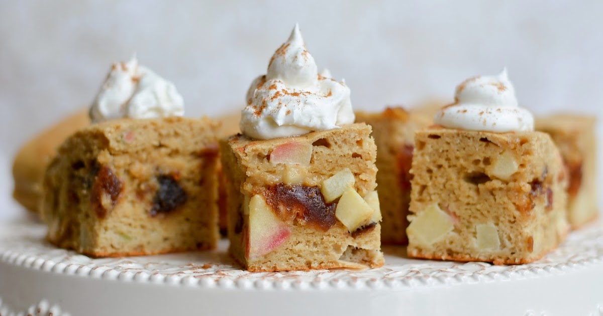 Protein Treats By Nicolette : Caramel Apple Protein Cake Squares