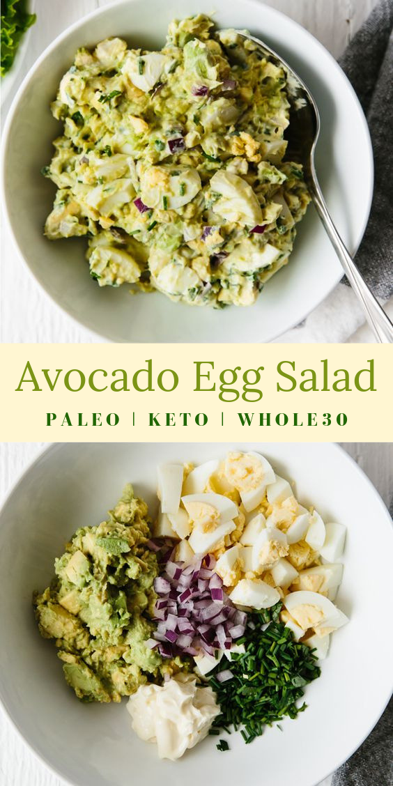 AVOCADO EGG SALAD - Healthy Recipes | Clean Eating