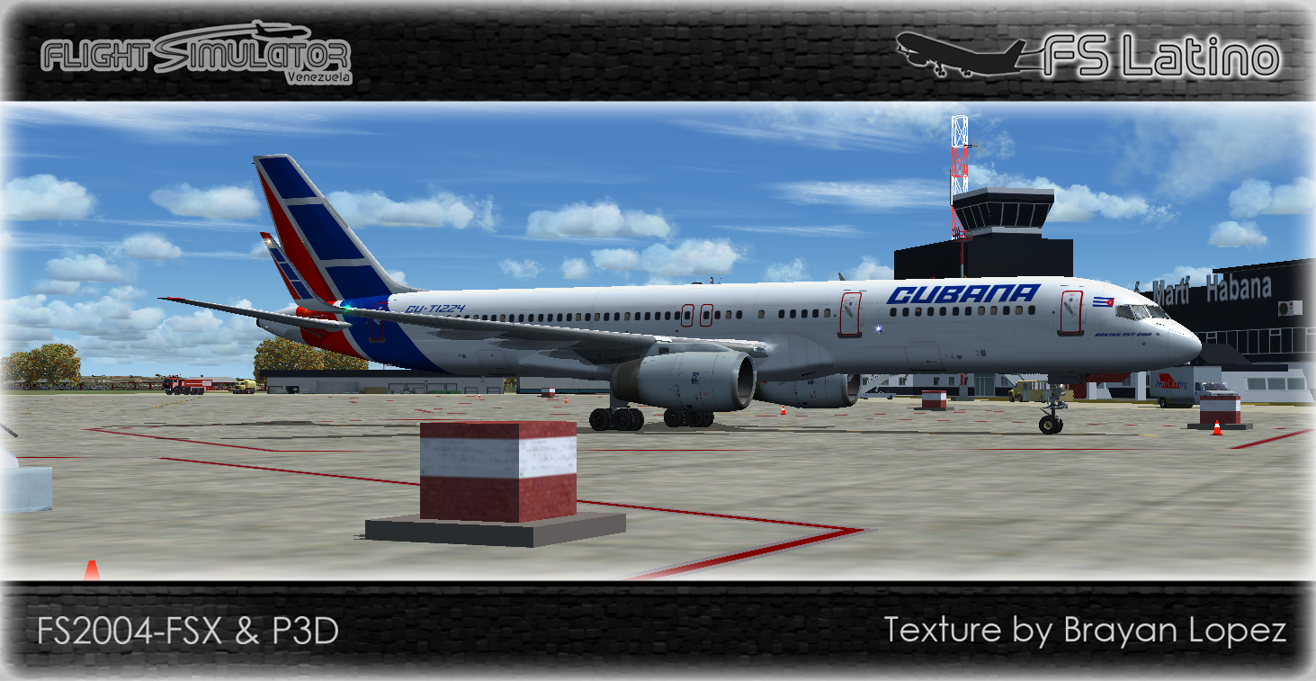 Boeing 757-200 Cubana de Aviacion CU-T1224 Fictional Textura para ...