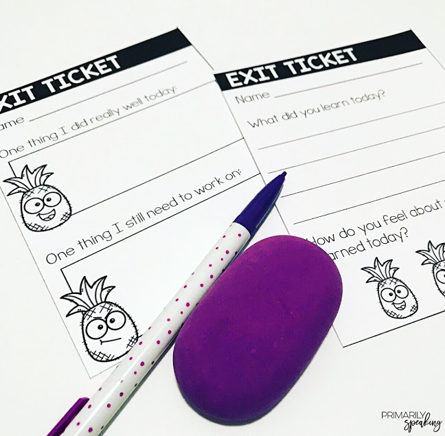 Using Exit Tickets to Support Reflection in the Primary Classroom ...