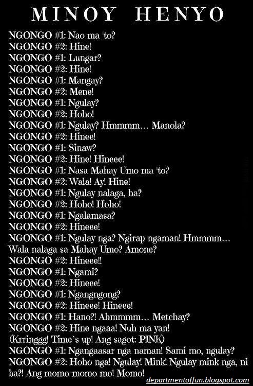 Trending News Central: Pinoy Henyo: The Ngongo Version