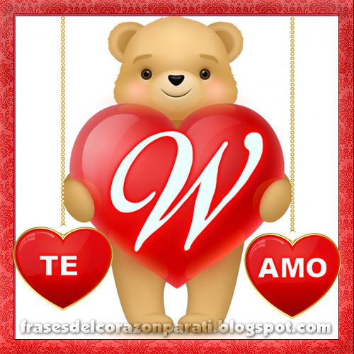 Frases para tu Corazón: Alfabeto Bellos Corazones Te Amo