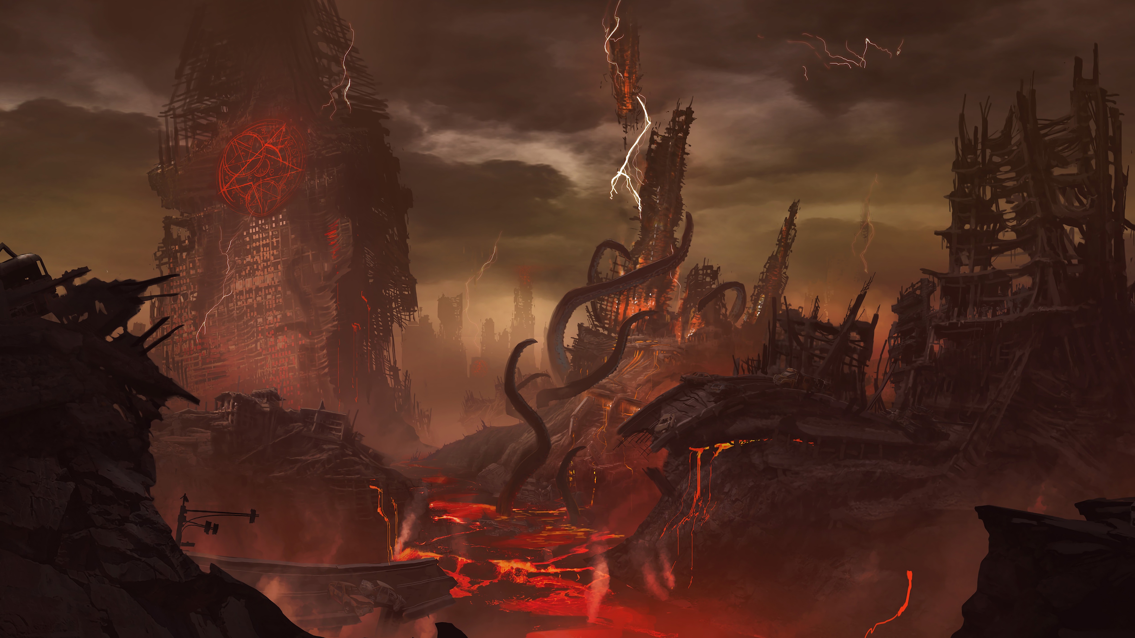 Doom Eternal, Hell, 4K, #12 Wallpaper PC Desktop