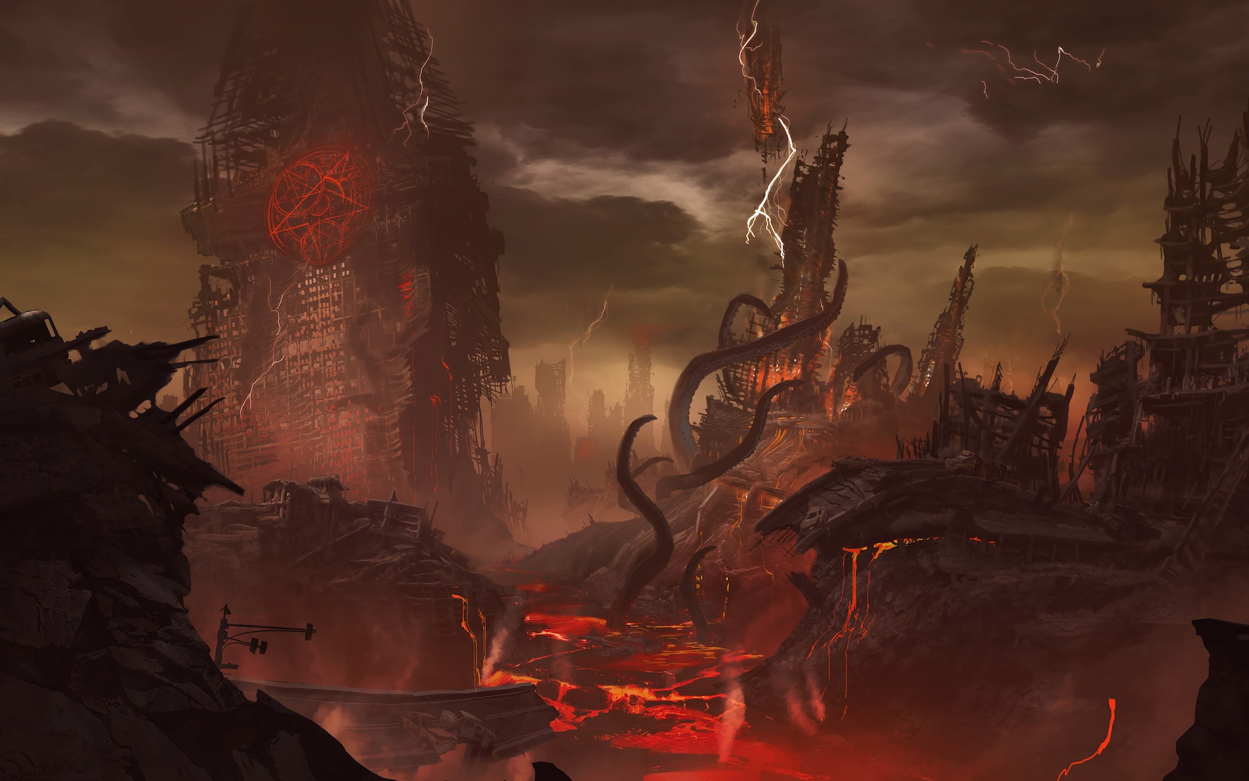 Doom Eternal, Hell, 4K, #12 Wallpaper PC Desktop