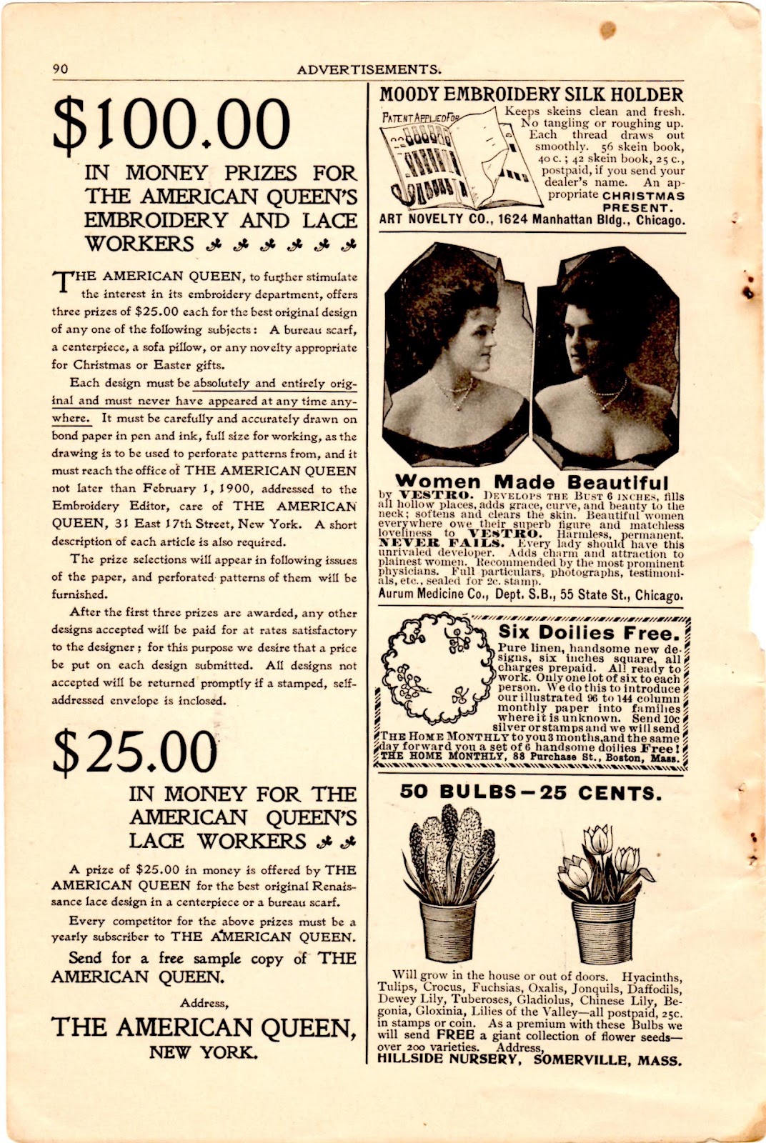One Woman's Hands: freebie 1900 magazine pages