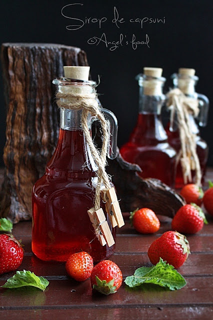 Angel's food: Sirop de capsuni si mai apoi...capsuni congelate:-)))