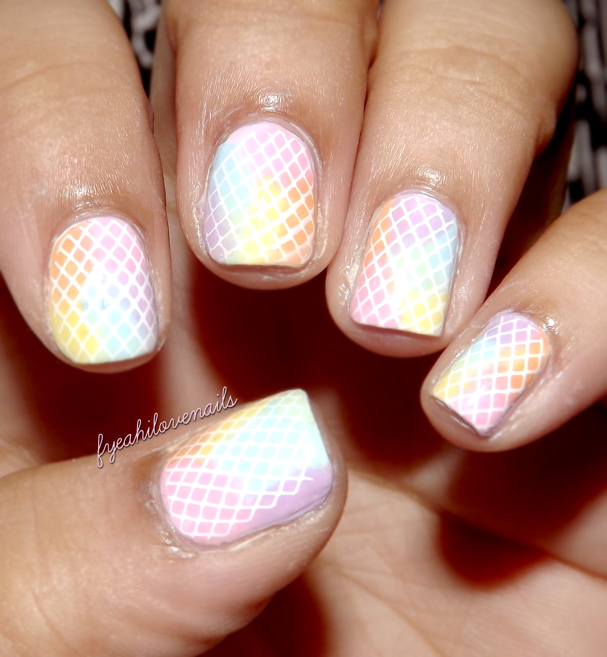 fyeahilovenails: Pastel Rainbow Nails