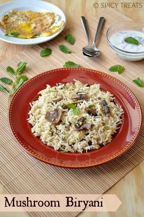 Spicy Treats: Mushroom Biryani Recipe | Easy Mushroom Biryani Recipe