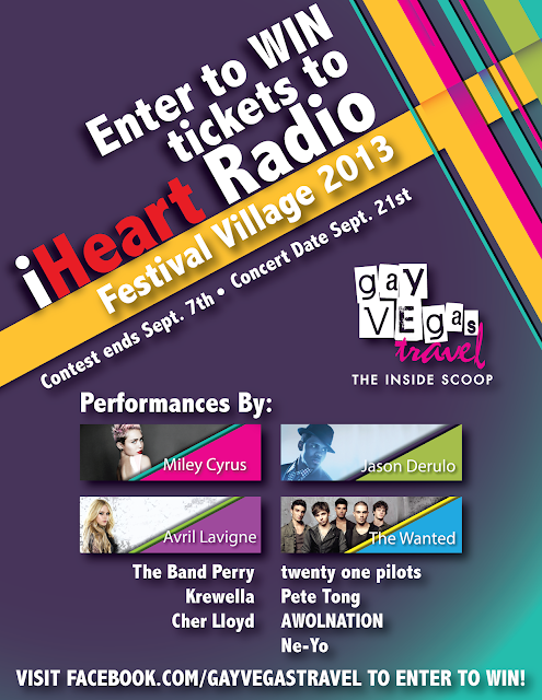Gay Vegas Travel: iHeart Radio Ticket Giveaway