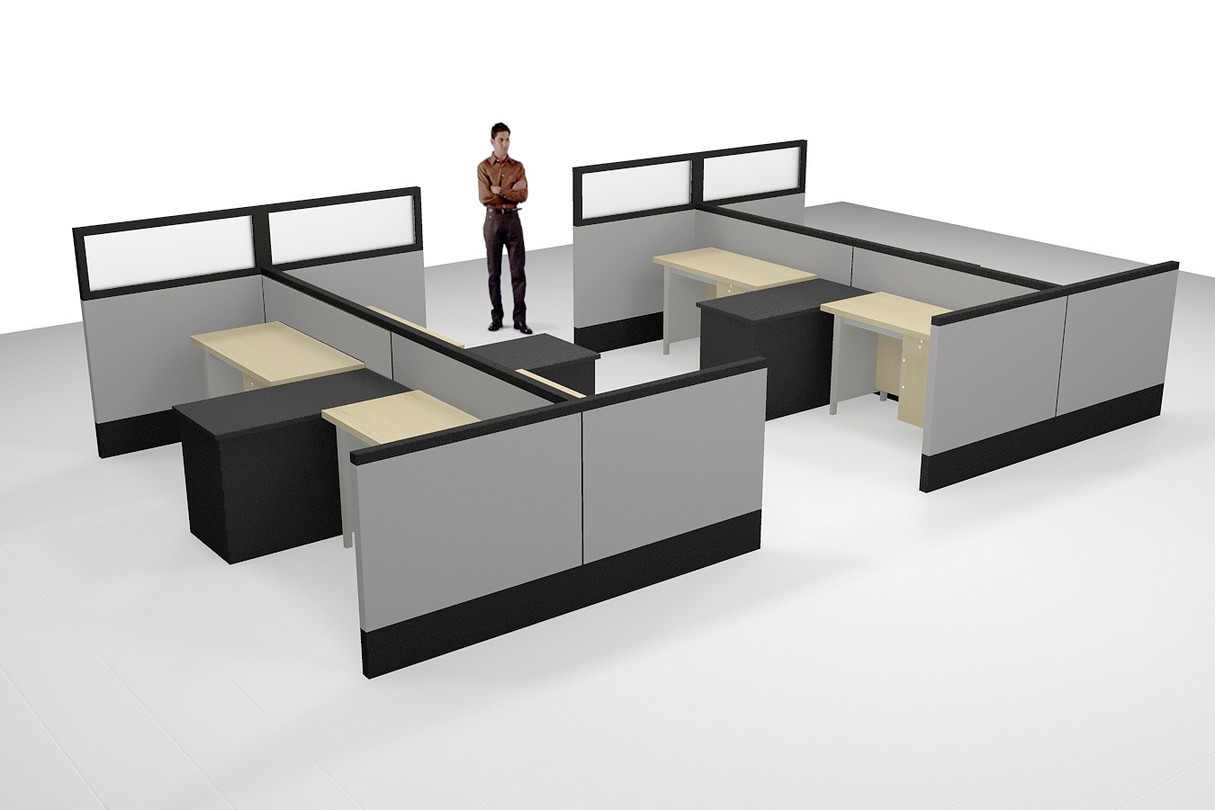 Knockdown Office Cubicle Divider Partition - Furniture Semarang | Sekat ...
