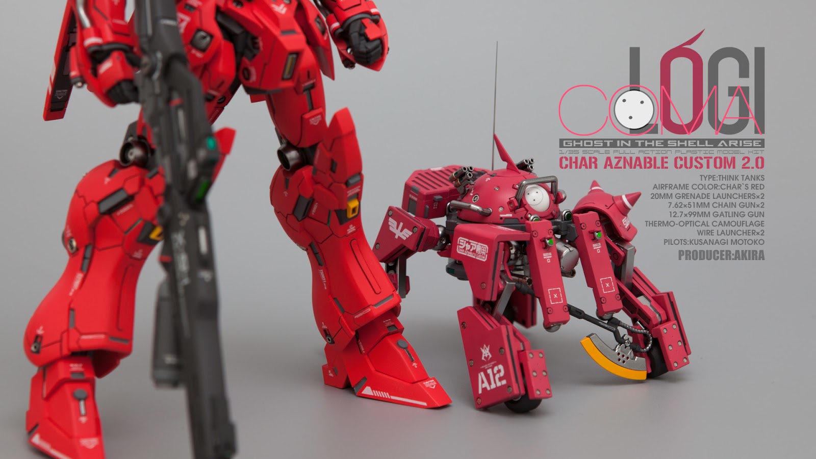 GUNDAM GUY: 1/35 Char Aznable Logicoma 2.0 - Custom Build