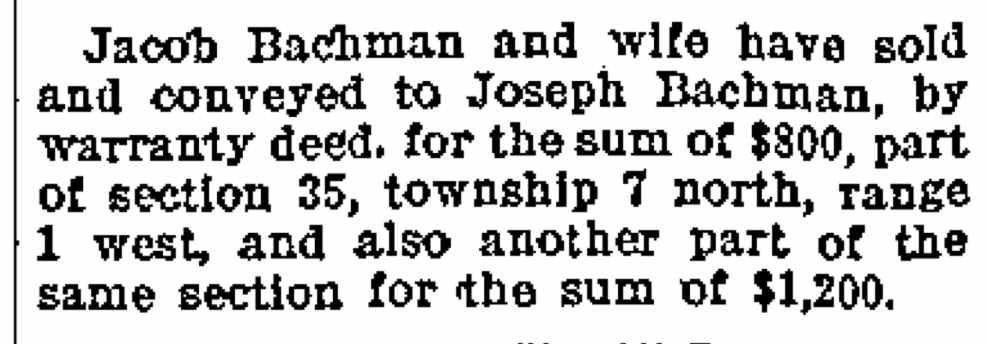 GatheringGardiners: Jacob Bachman 1830 - 1907