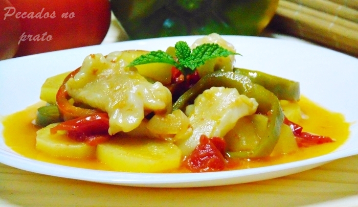 Caldeirada de sames (ou samos) de bacalhau - Receitas de pecados no prato