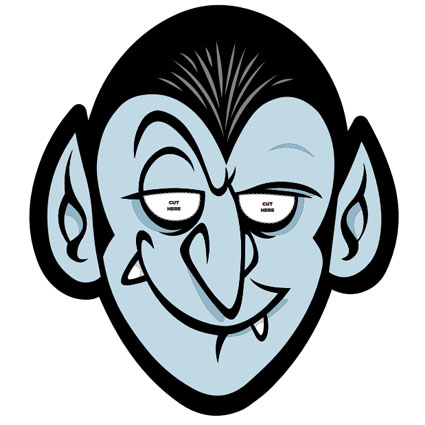Dracula Mask Printable - Masks for Children