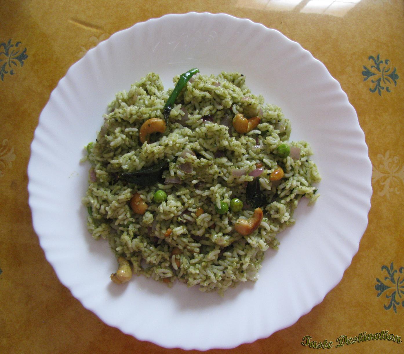 Taste Destination!: Pudina Rice