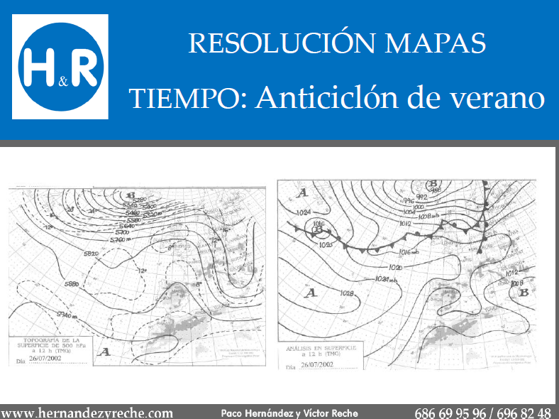 H&R. Preparadores : Resolución de mapas de tiempo: anticiclón de verano ...