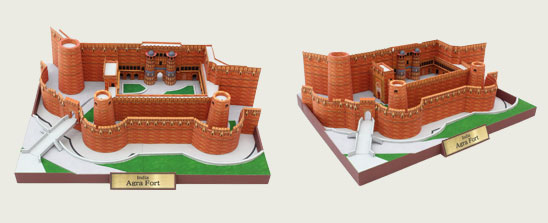 Agra Fort Papercraft, India | Papercraft Free Download And Paper Toys Model