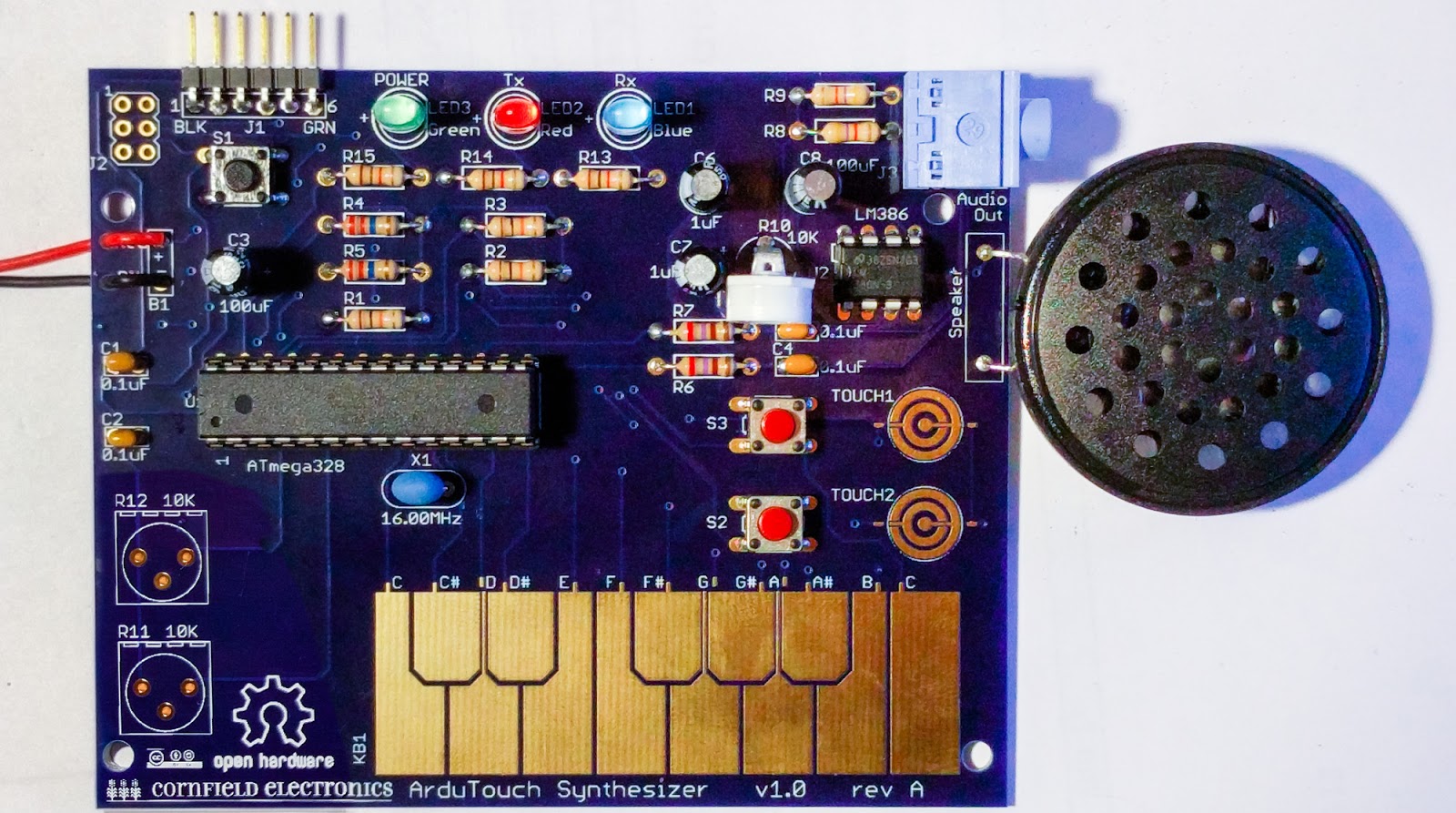 Matrixsynth The Ardutouch Arduino Compatible Music Synthesizer Kit By