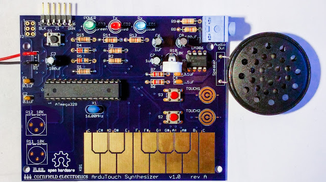 MATRIXSYNTH: The ArduTouch Arduino-compatible Music Synthesizer Kit by ...